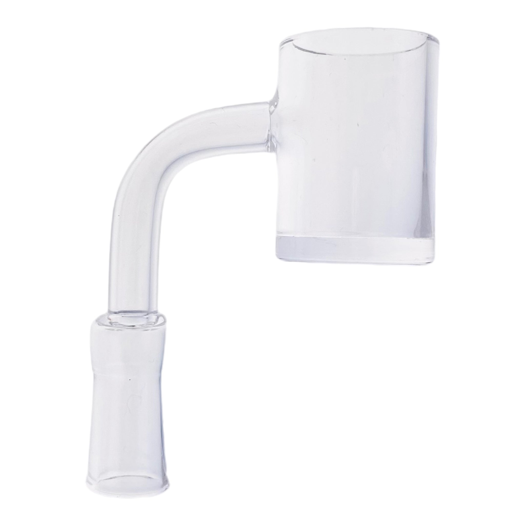 10mm Quartz Banger With 90 Degree Female Fitting And 25mm Wide Bucket