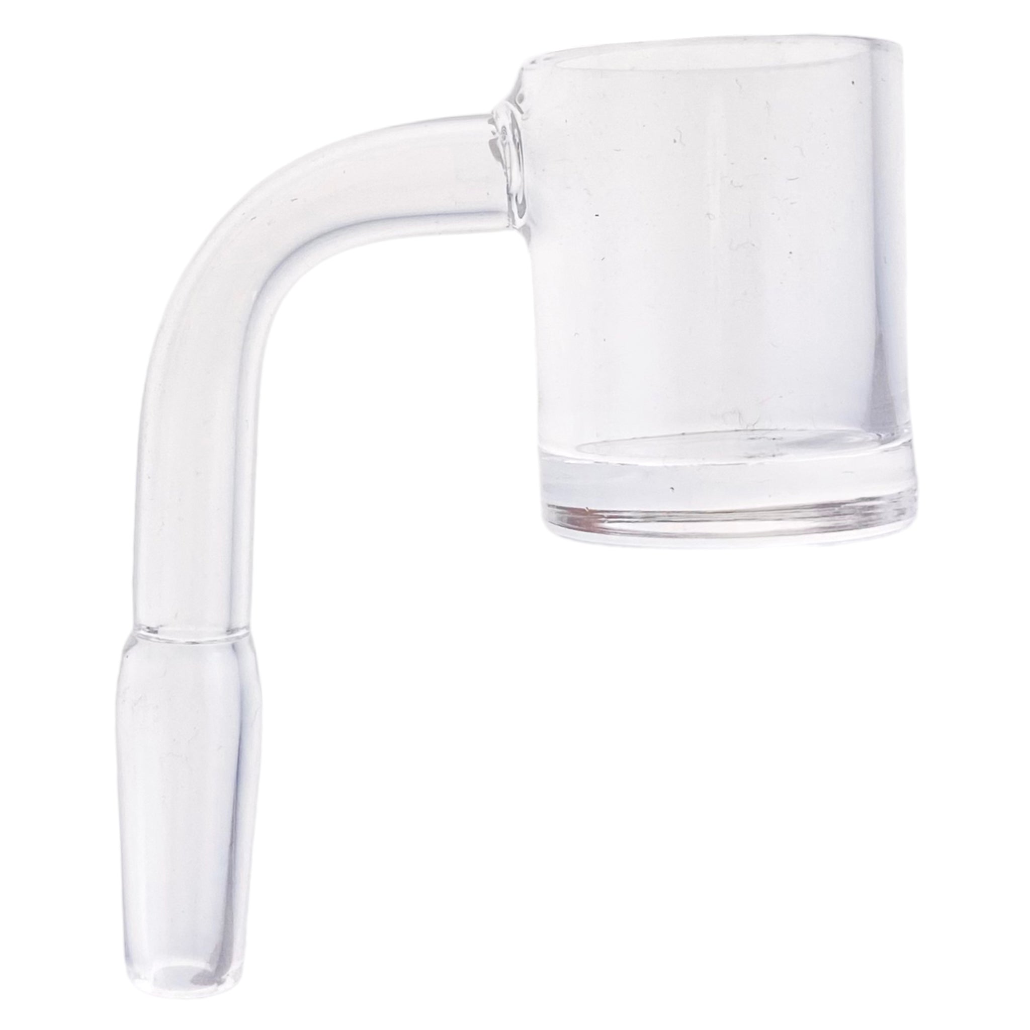 10mm Quartz Banger With 90 Degree Male Fitting And 25mm Wide Bucket Ex