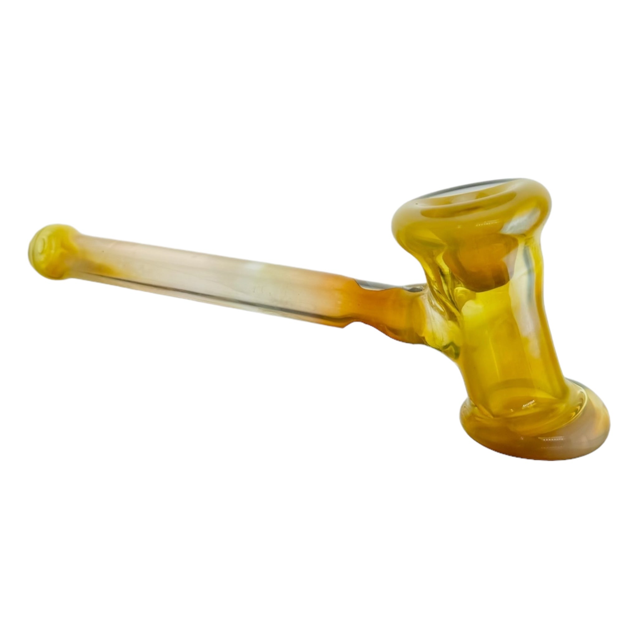 Glass Hand Pipes - Large Bowl Fumed Glass Hammer Hand Pipe With No Car