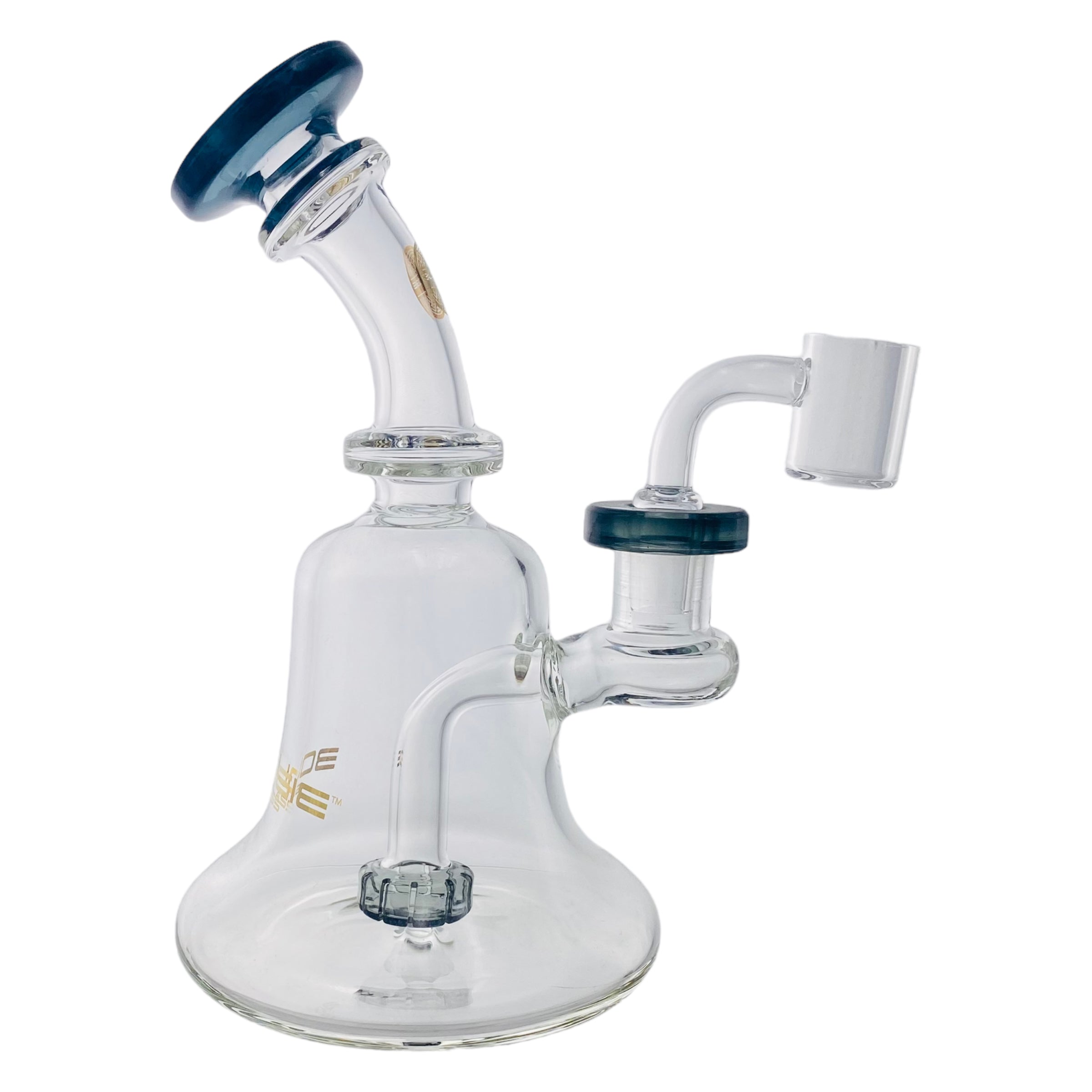 Bougie Glass - Small Dab Rig Banger Hanger 14mm Fitting - Shadow Black